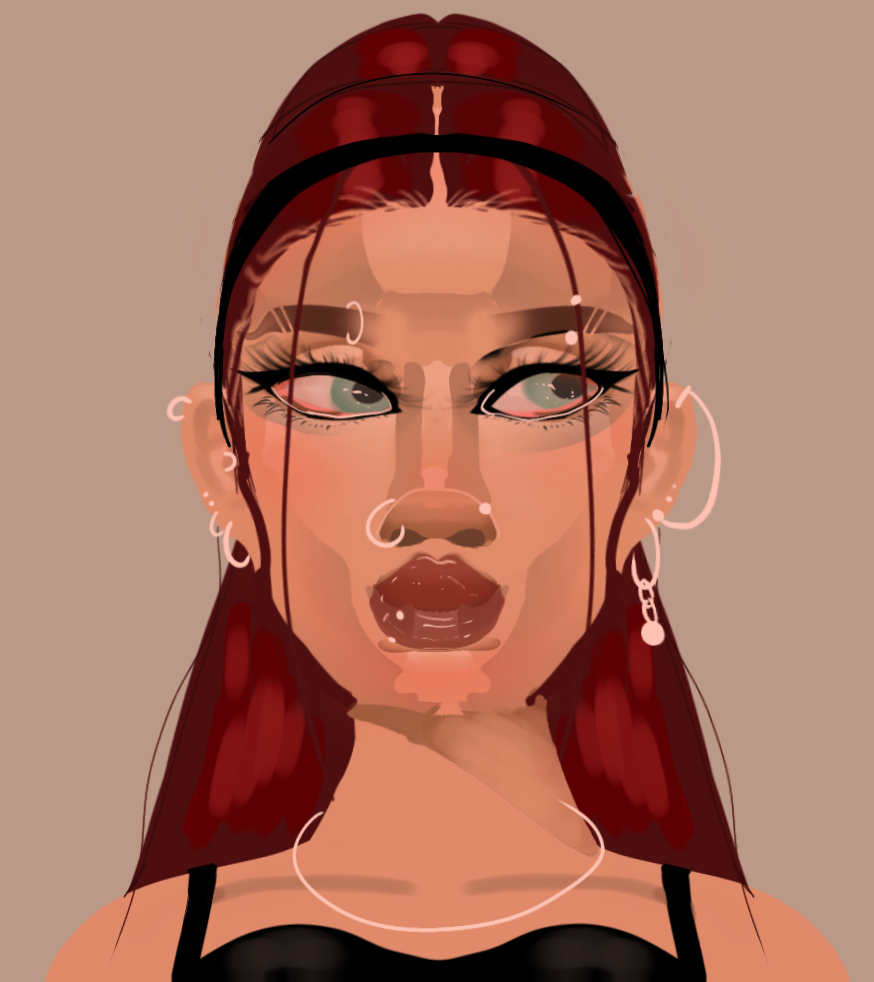 Baddie Girl ! 🌹🖤👠💋 - ibisPaint