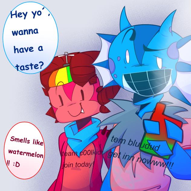 BLUUDUD AND C00LKIDD - ibisPaint