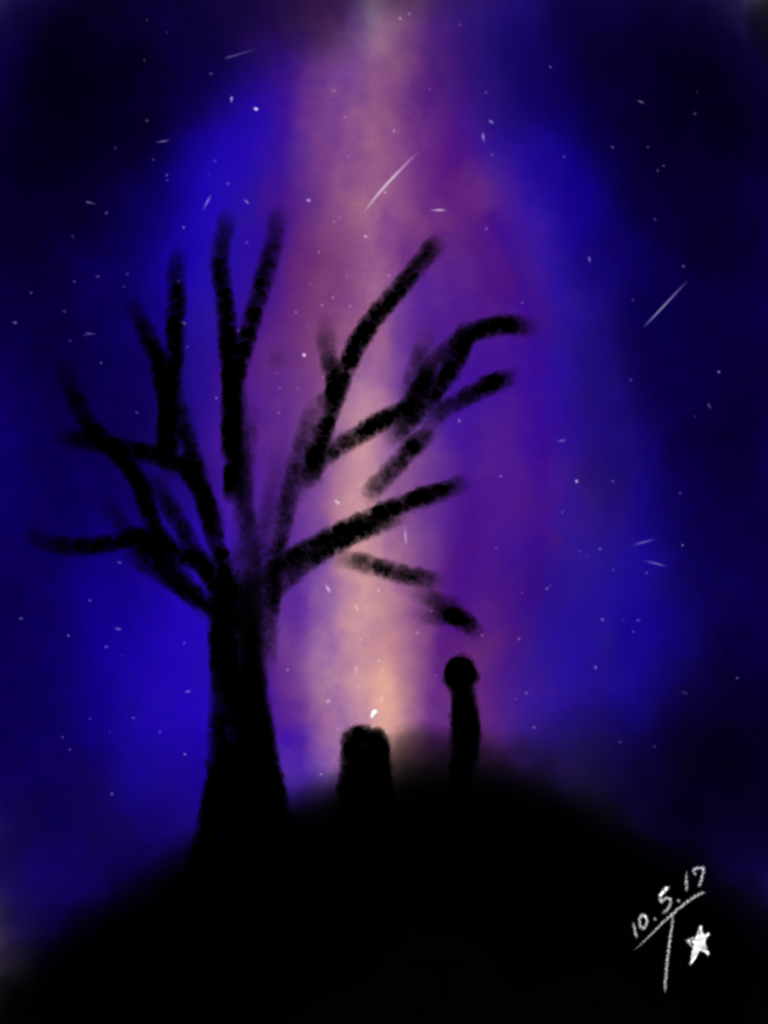 Alone in galaxy - ibisPaint