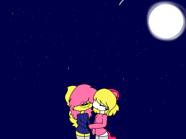 under the moonlight - ibisPaint