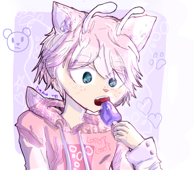 alien cat boi! - ibisPaint