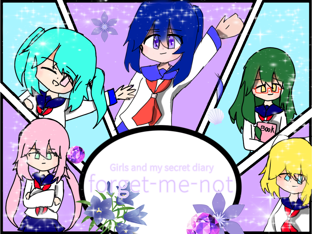 forget-me-notGirls and my secret diary - ibisPaint