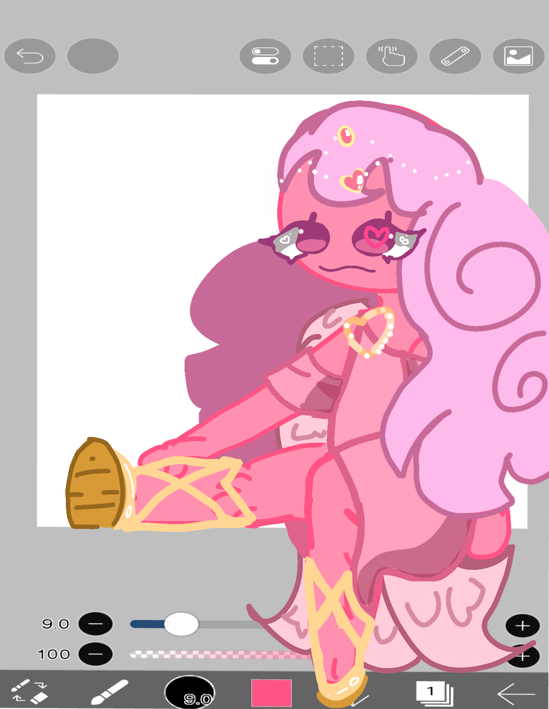 aphrodite breaking the fourth wall - ibisPaint