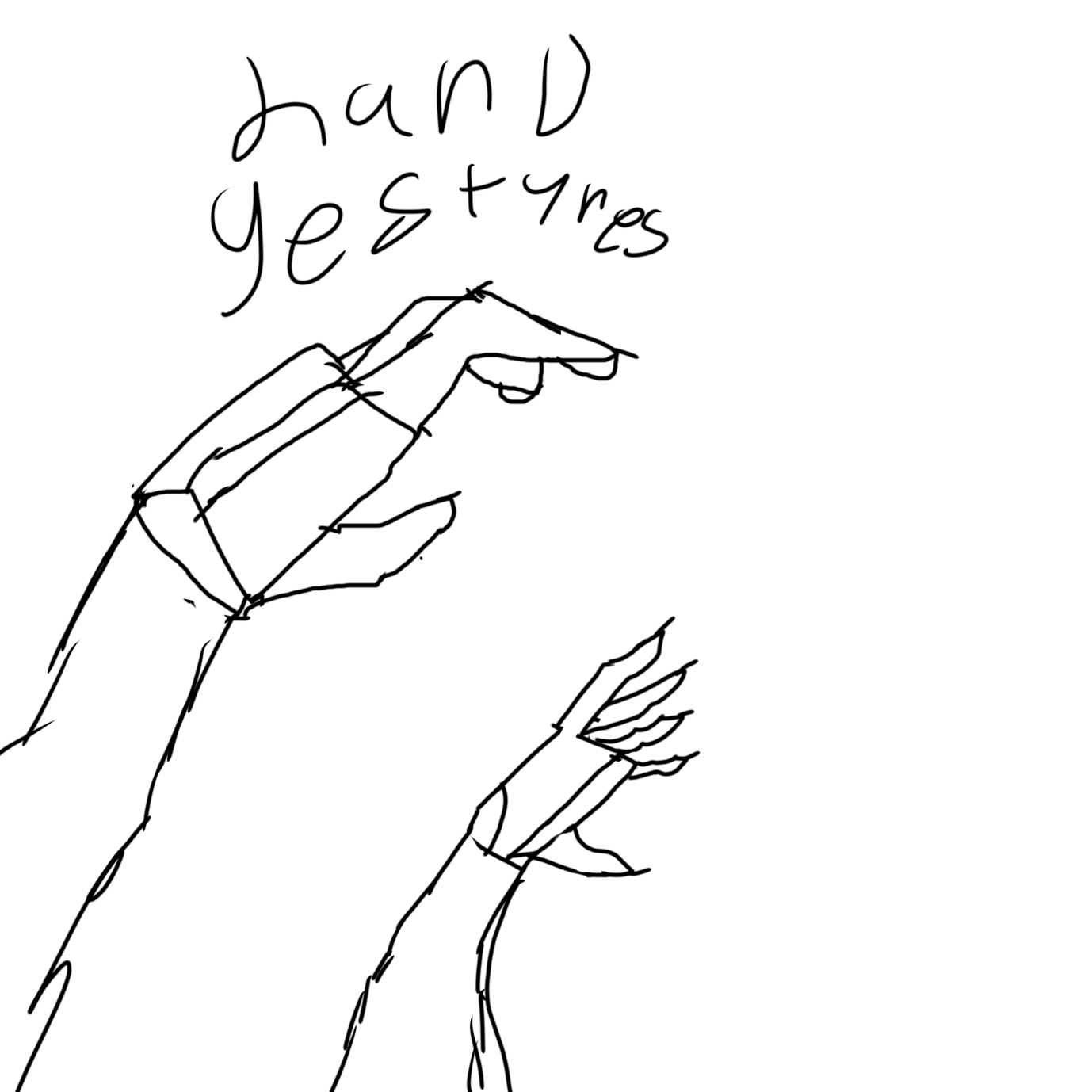 Hand gestures - ibisPaint