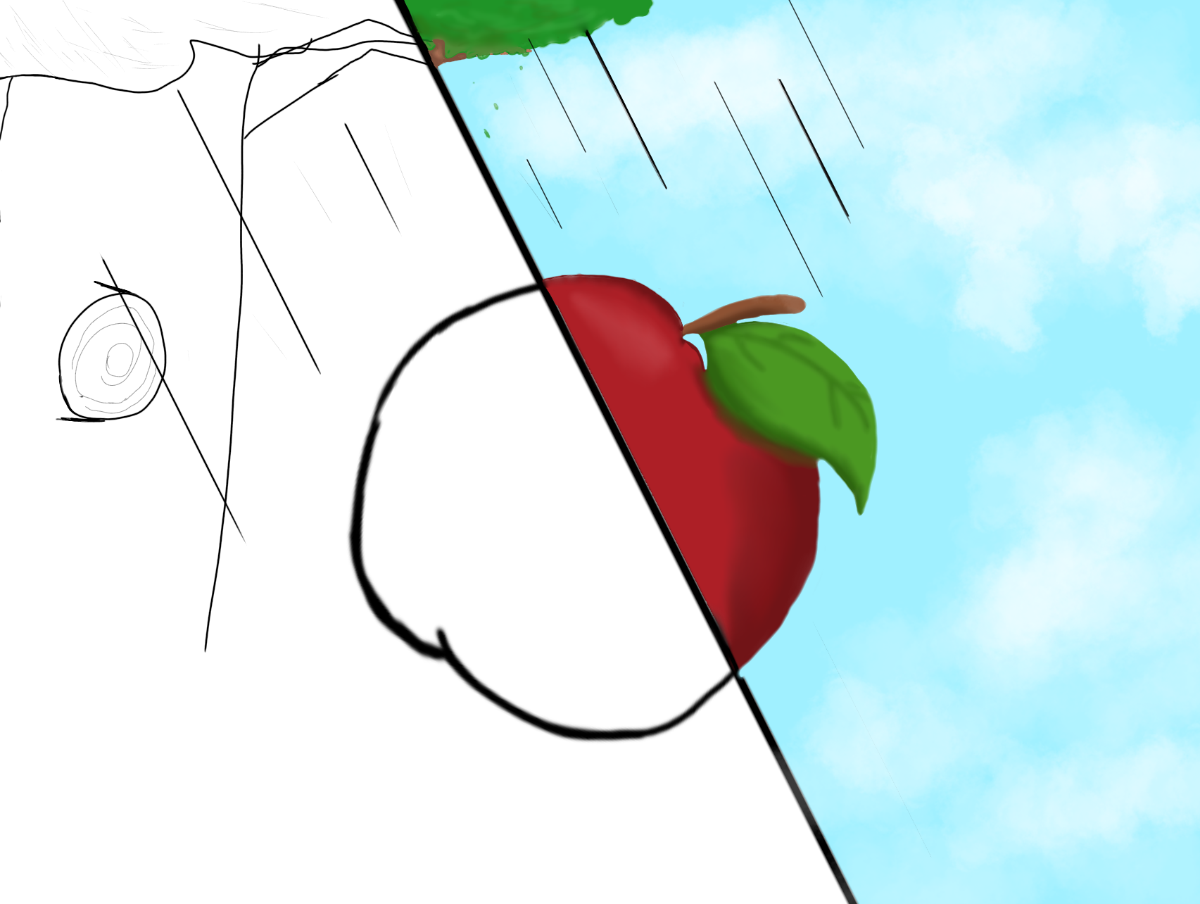 apple colab - ibisPaint