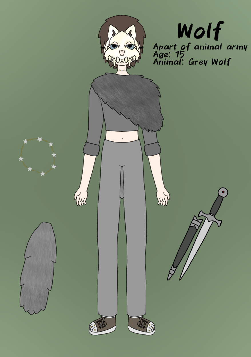 (Wolf) Animal army OC - ibisPaint