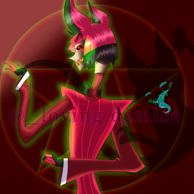 Alastor+shadow magic (hazbin hotel) - ibisPaint