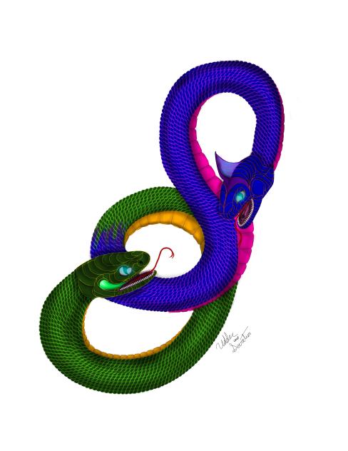 Duel snakes LS4 - ibisPaint