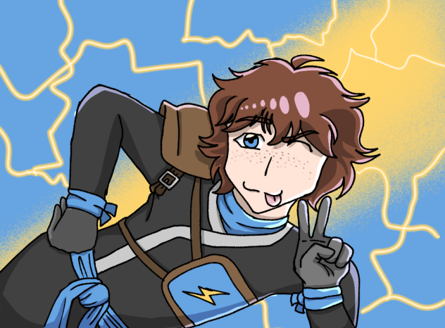 Lightning dude!⚡⚡⚡ - ibisPaint