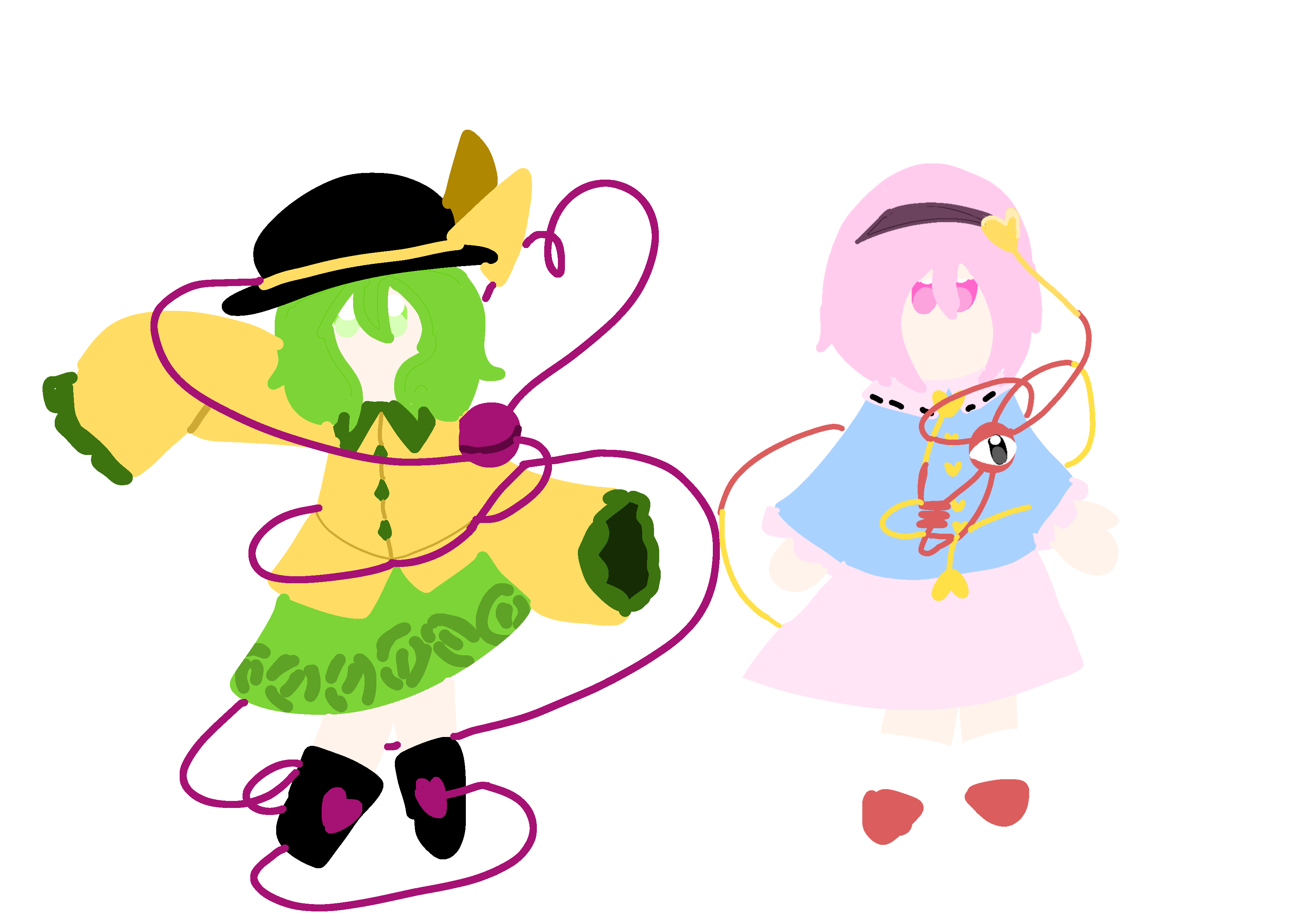 Koishi and Satori Komeiji - ibisPaint