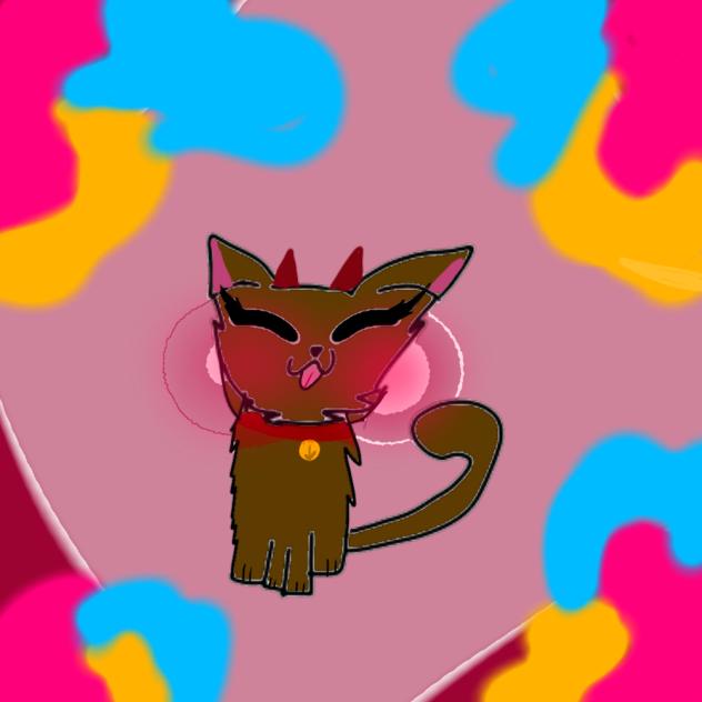 Demon cat! mwahahahah - ibisPaint