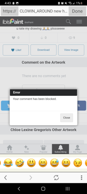 how am I supposed to rate if I'm blocked - ibisPaint