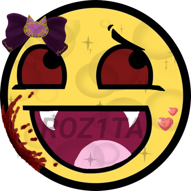 vampire bloody preppy epik face🤪 - ibisPaint