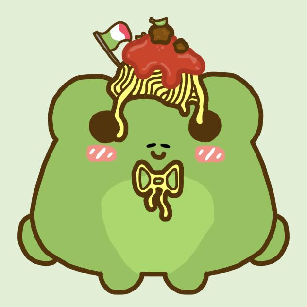 Spaghetti Frog - ibisPaint