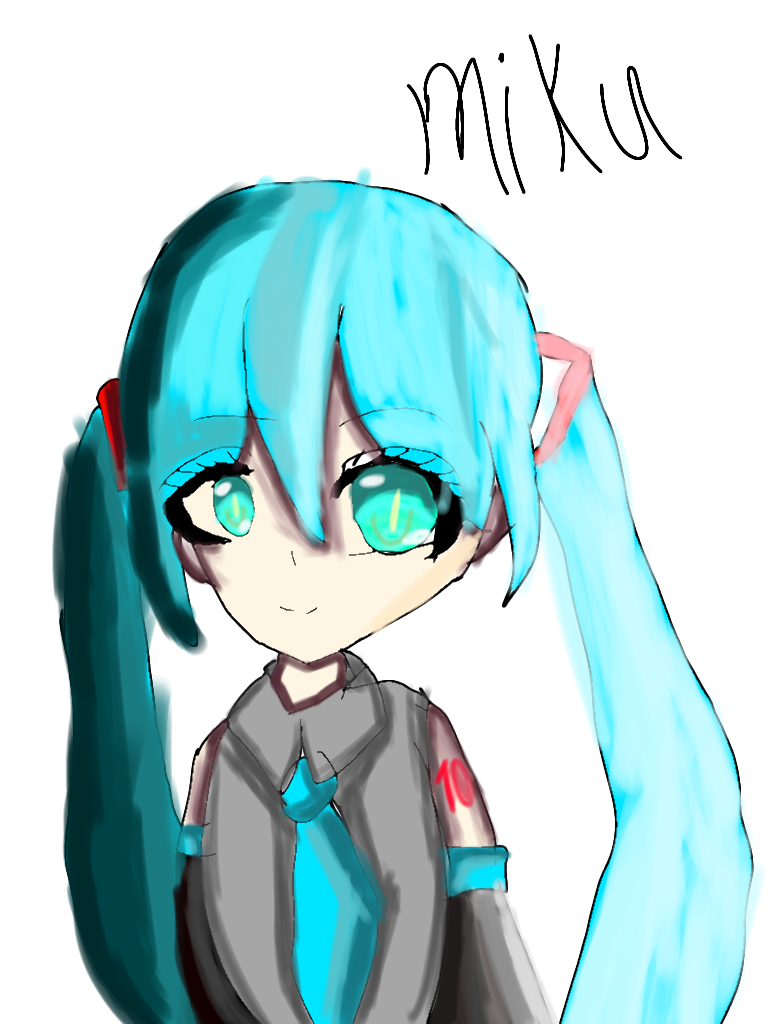 how to draw Miku •_• - ibisPaint