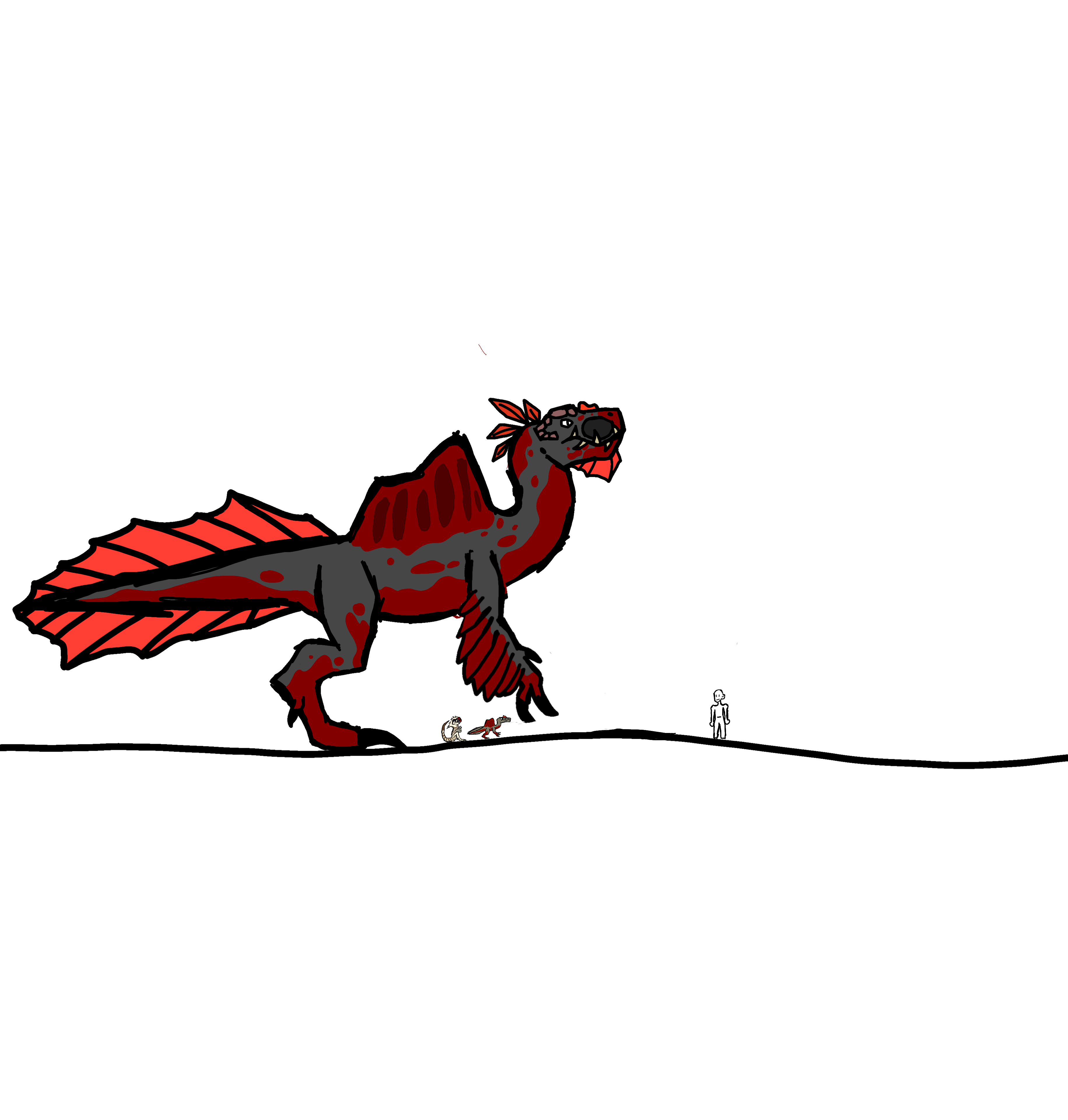 spinosaurus Rex(hybrid dinosaur) - ibisPaint