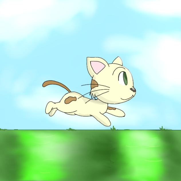 Run cat! =^-^= - ibisPaint