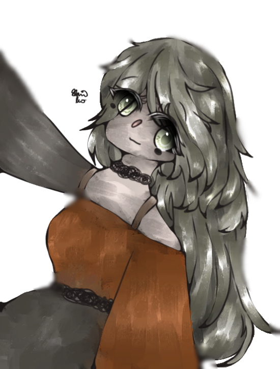 A Girl Leaning Back - ibisPaint