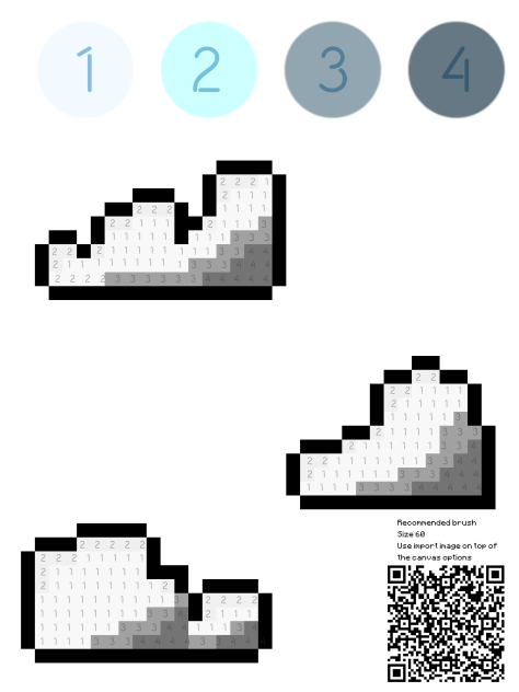 Color by number - clouds - ibisPaint