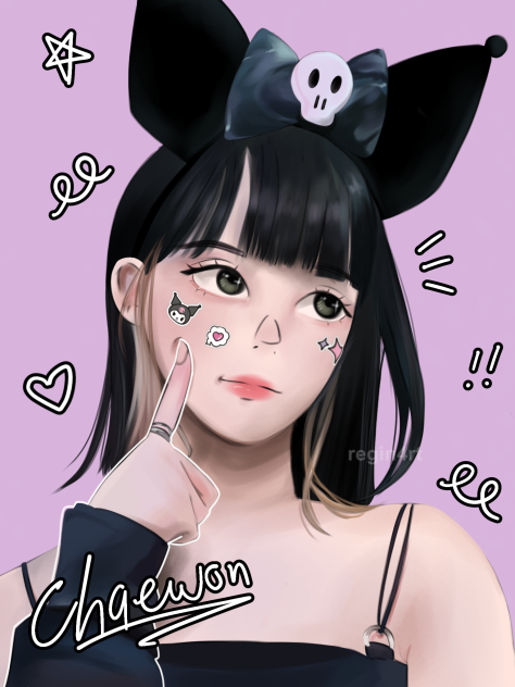 Kuromi Chaewon 🖤 - ibisPaint