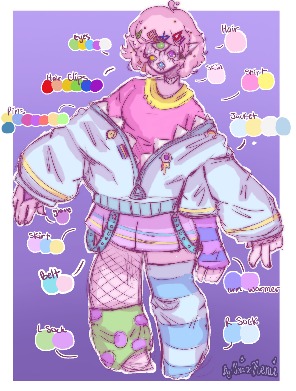 Updated Zoe ref 🩷 - ibisPaint