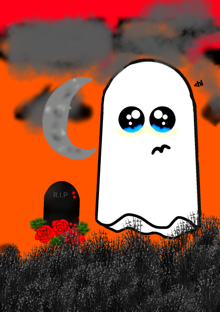 fantasma halloween - ibisPaint
