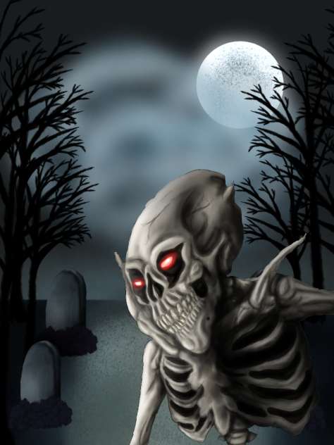 Skeleton Monster - ibisPaint