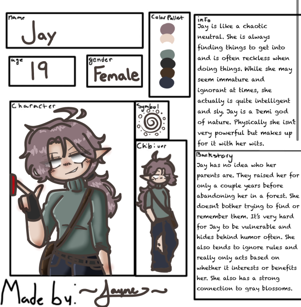 Character Sheet Thing - ibisPaint