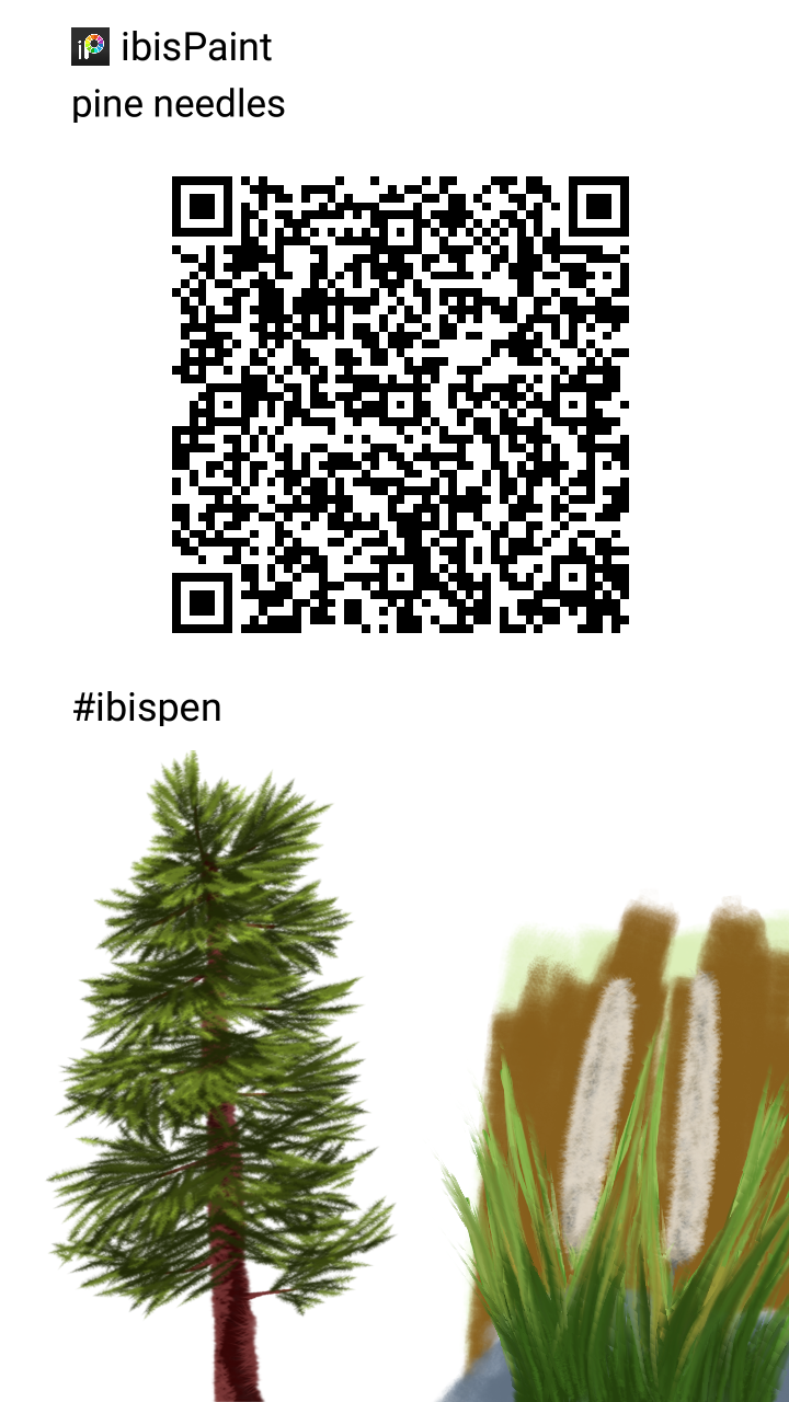 pine needles - ibisPaint