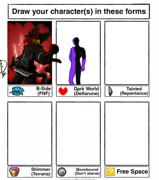 draw your character in these form collab - ibisPaint