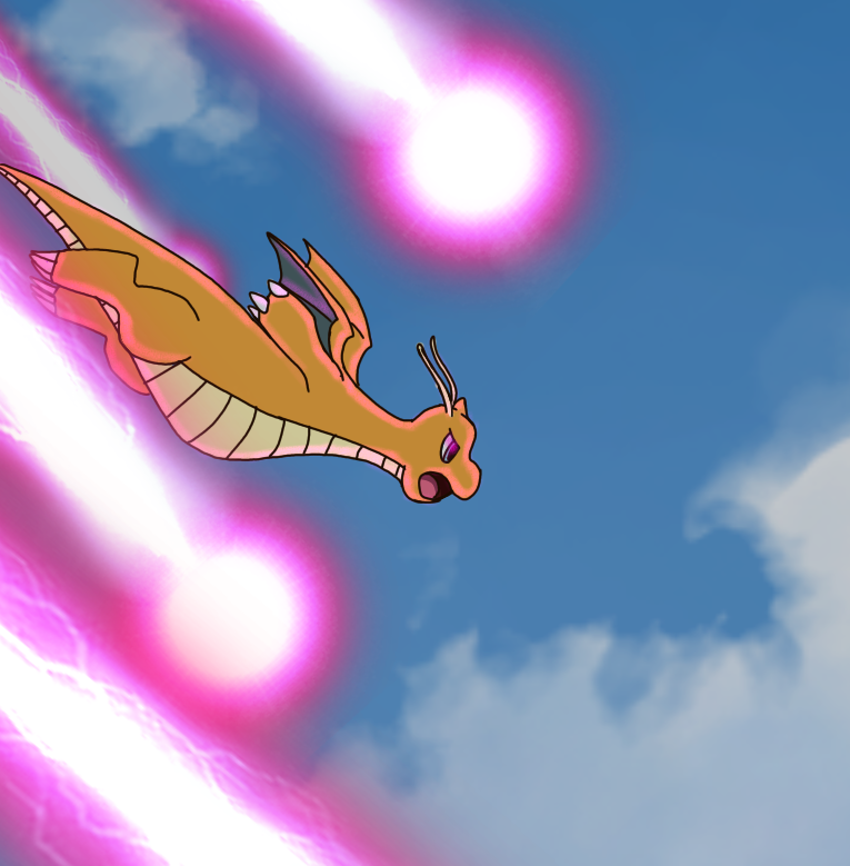 Dragonite meteor - ibisPaint