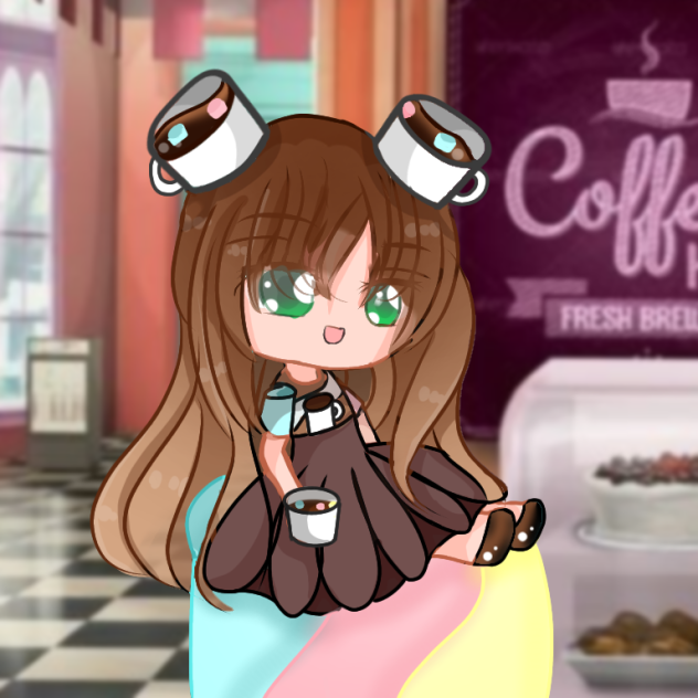 desenhando personajem espirada em café - ibisPaint