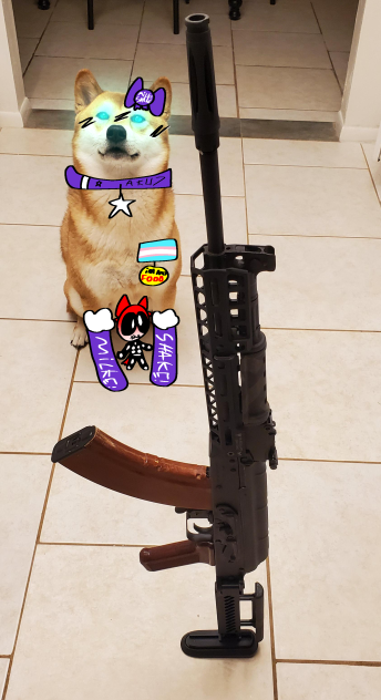 AK 47 and his plushy - ibisPaint