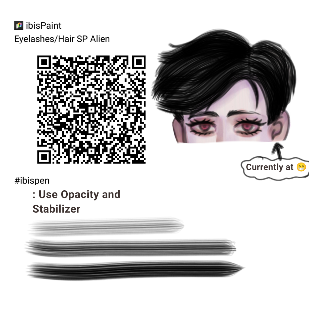 Eyebrow and Hair Brush - ibisPaint