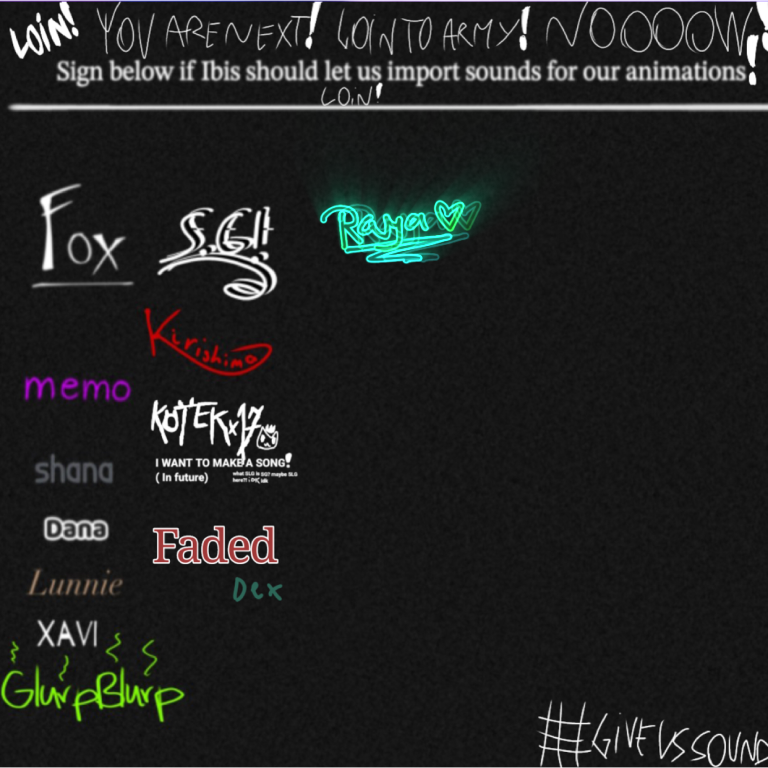 GIVE US SOUND - ibisPaint