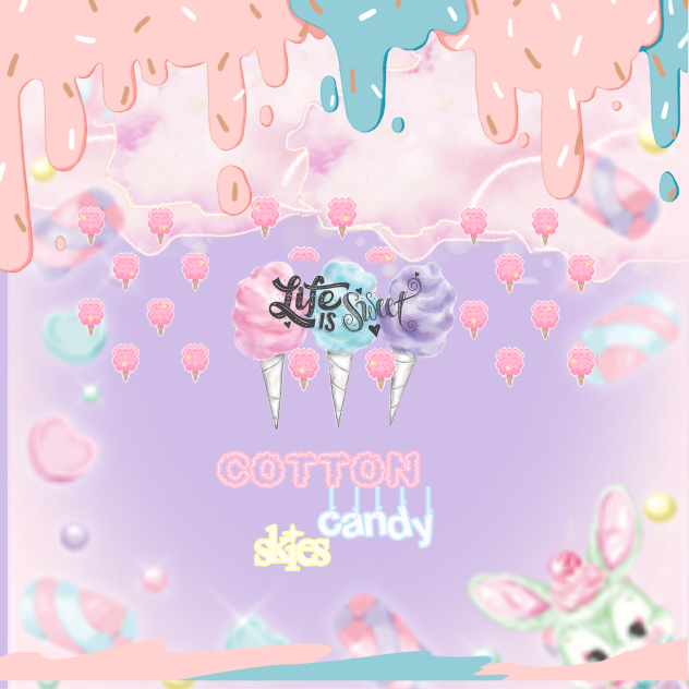 Cotton candy wallpaper 🤍 - ibisPaint