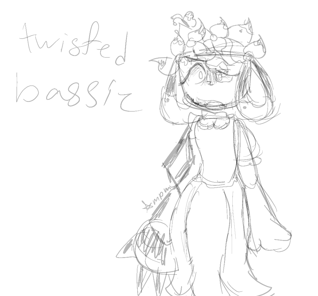 Twisted bassie sketch - ibisPaint