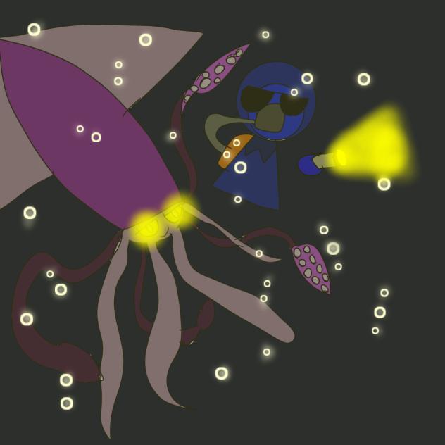 jevin meets the colossal squid - ibisPaint