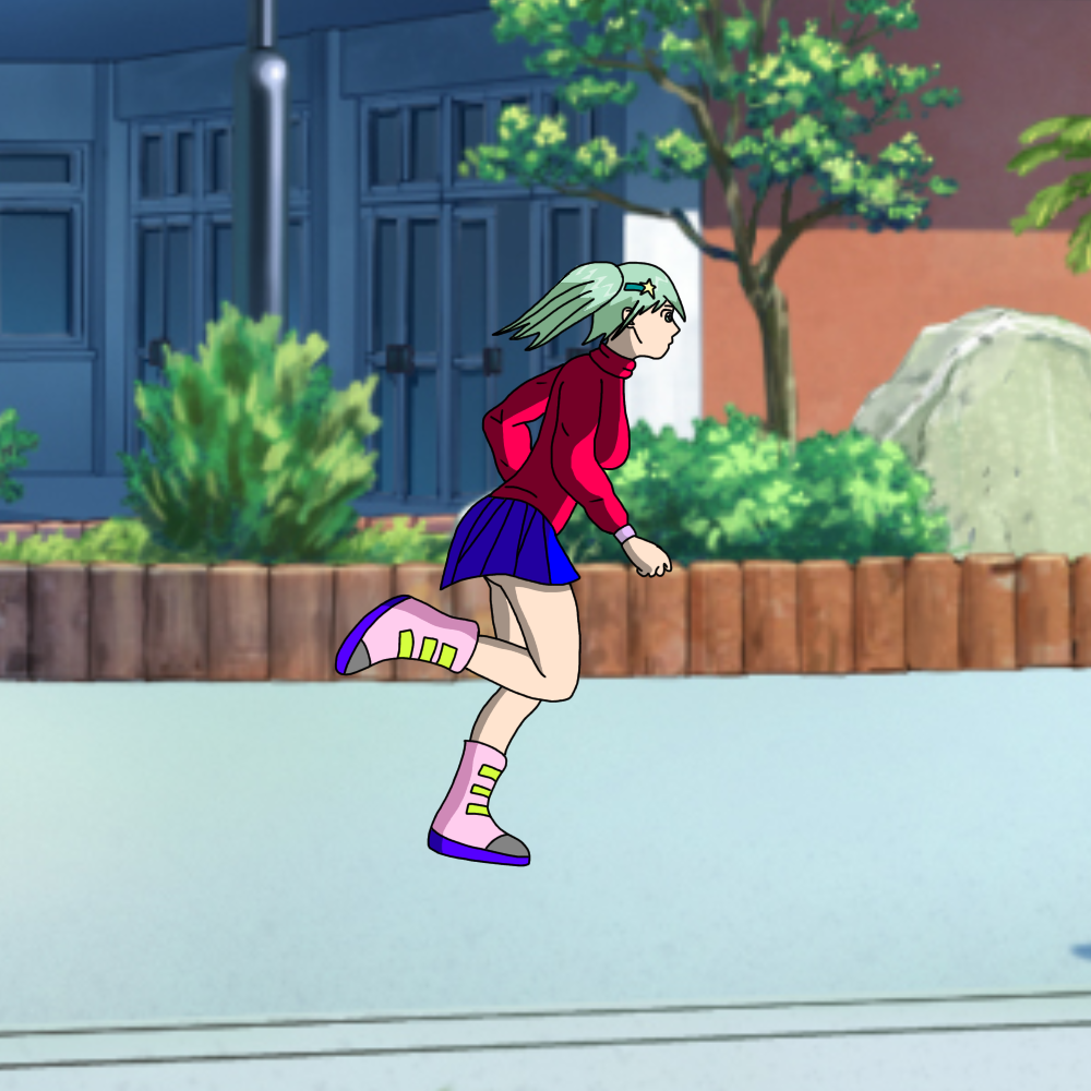 Running in the town - ibisPaint