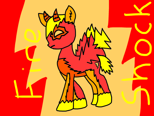 Speed Paint #11 Fire Shock (mlp) - ibisPaint