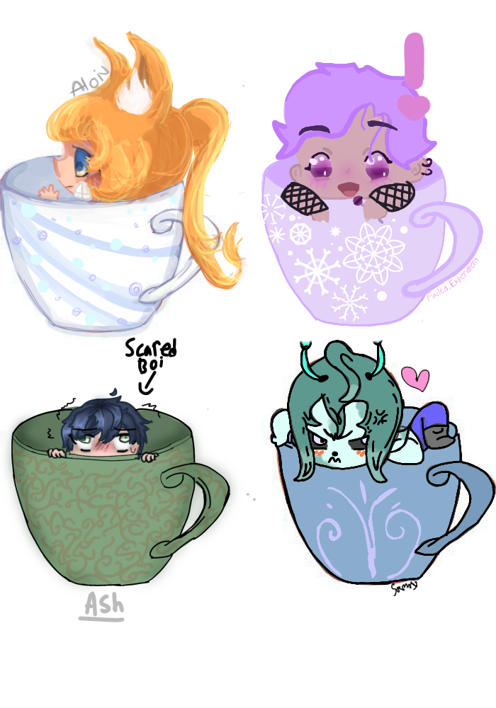 Tea cup collab - ibisPaint