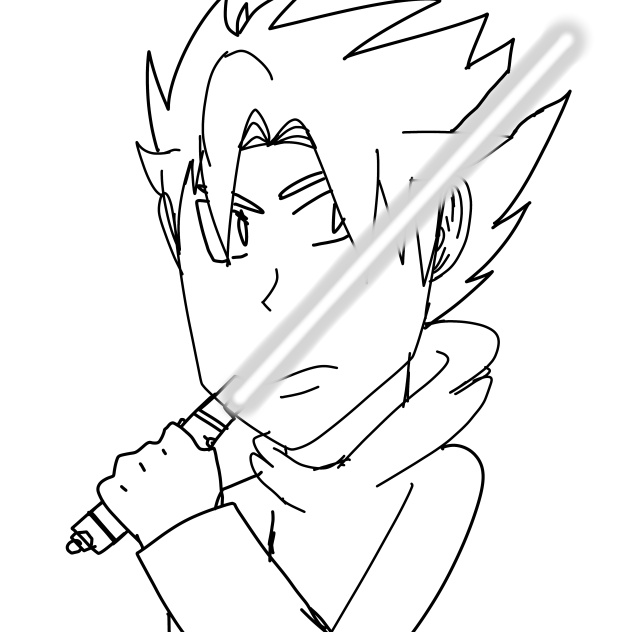 while Lightsaber - ibisPaint
