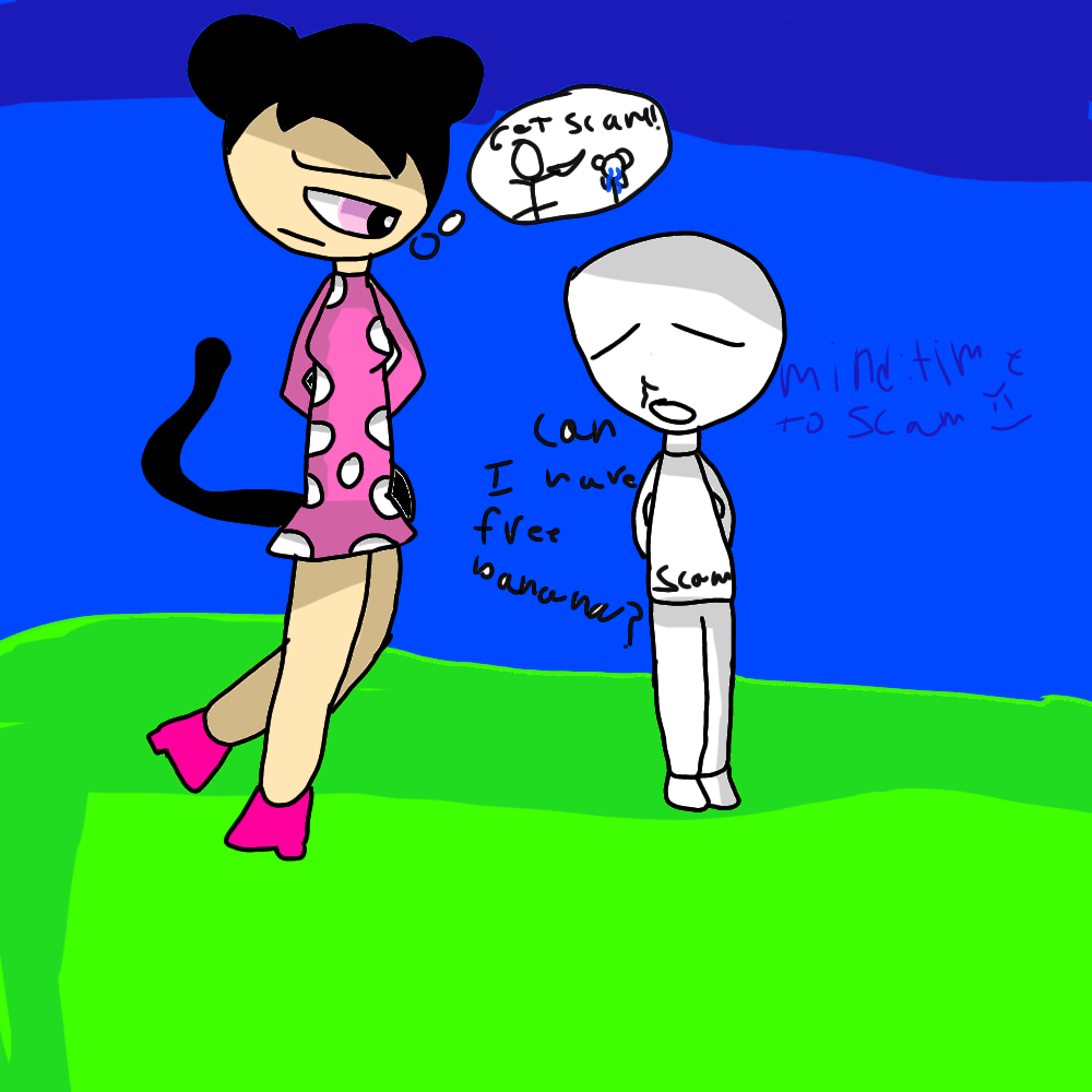 Scammer tries to scam minnie - ibisPaint