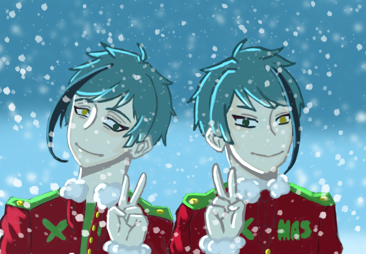 Jade and Floyd merry Christmas - ibisPaint