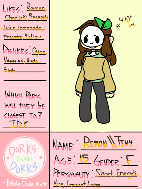 Dorks Being Dorks Entry Sheet - ibisPaint