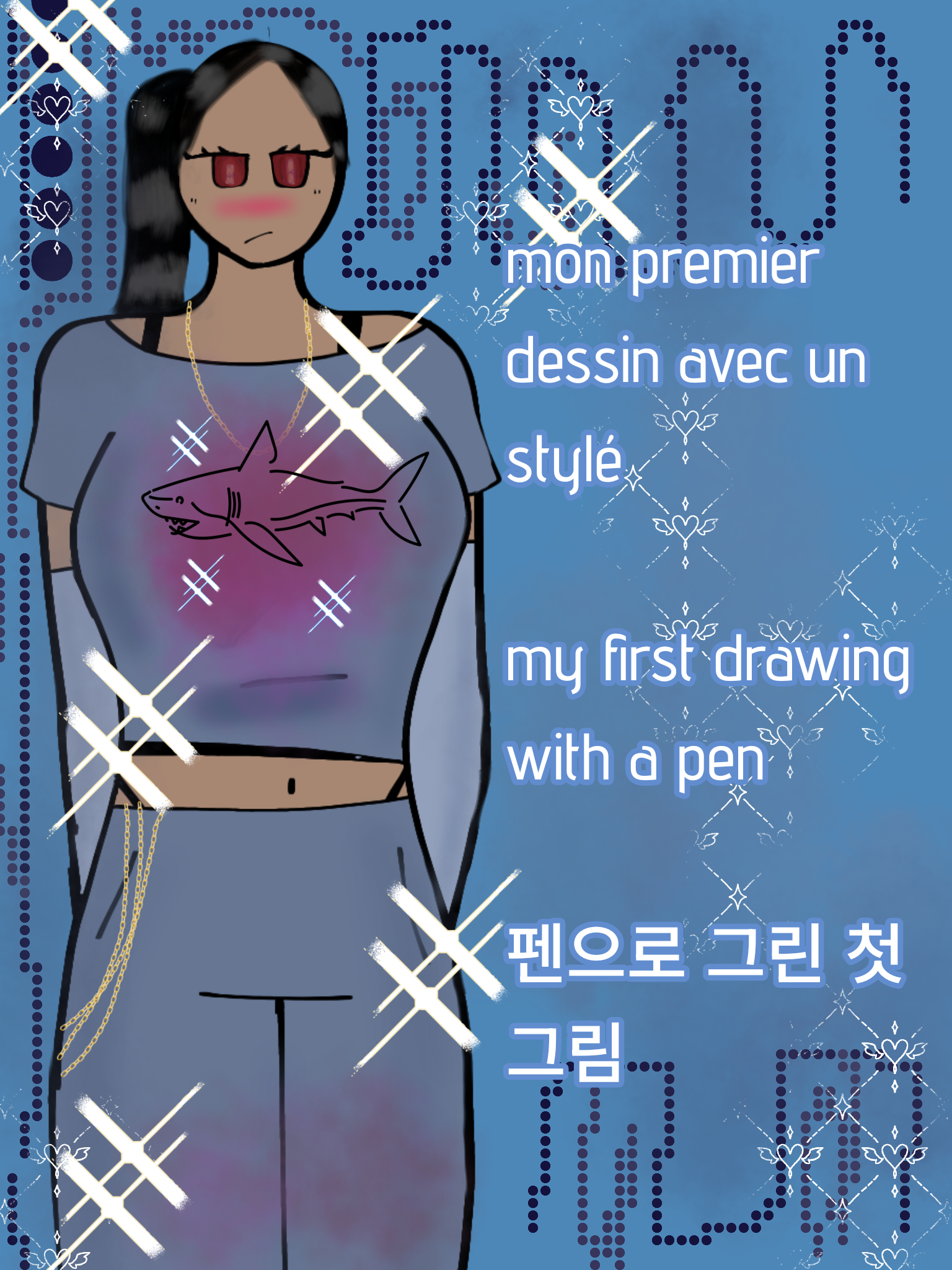 mon premier dessin avec un stylé(écran) - ibisPaint