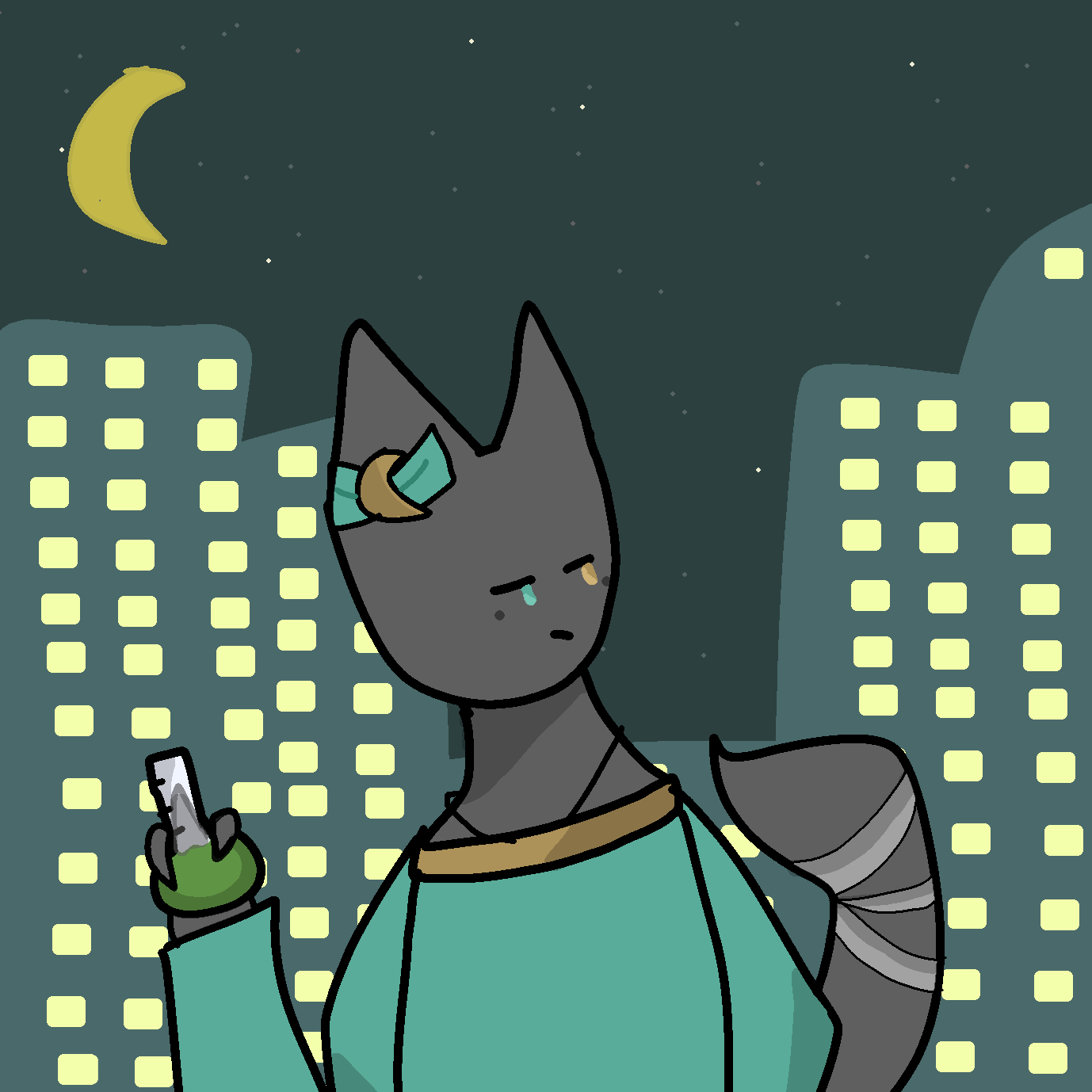 the human cat - ibisPaint