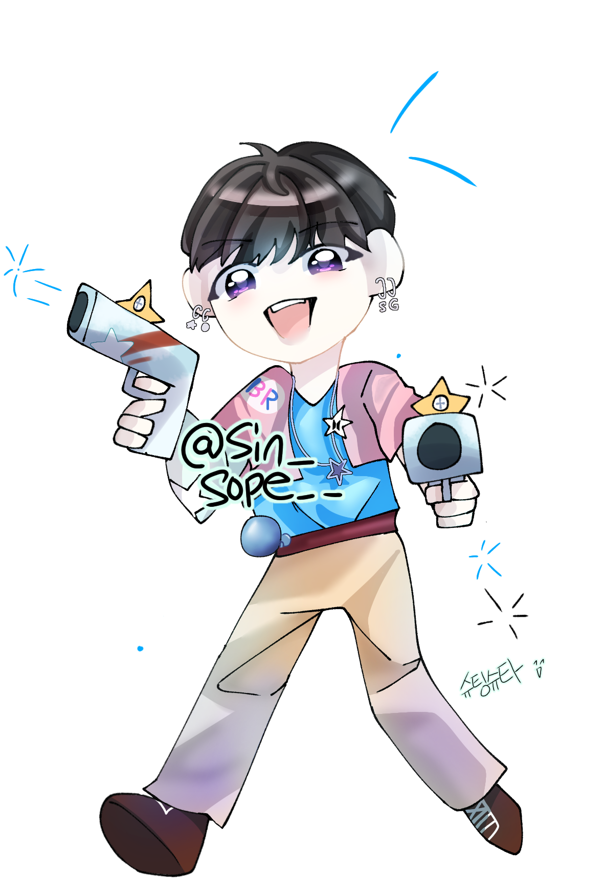 슈팅스타 슈가 (BTS suga) - ibisPaint