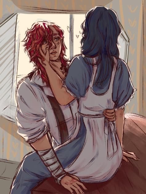 Cerulean eyes for the damaged soul - ibisPaint