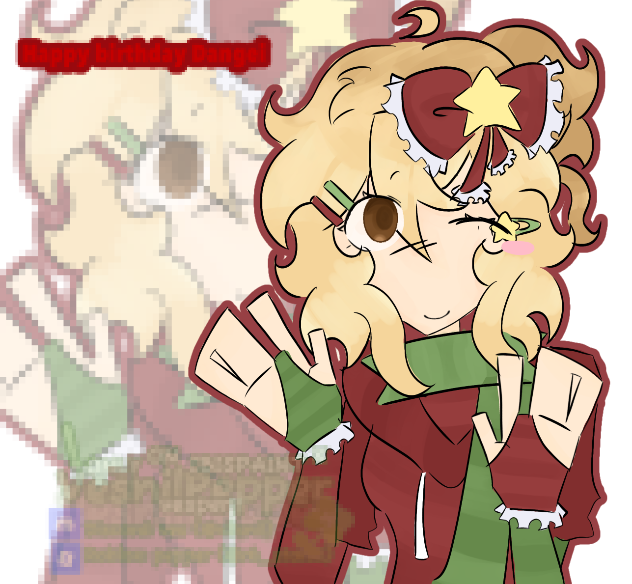 hbd zip zap and merry christmas - ibisPaint